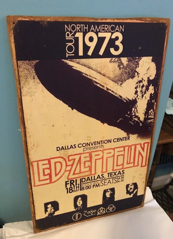 Led Zeppelin Poster Vintage