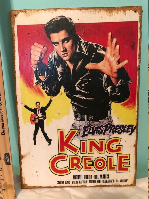 Elvis Presley King Creole Movie Poster Sign Rock and Roll | Etsy