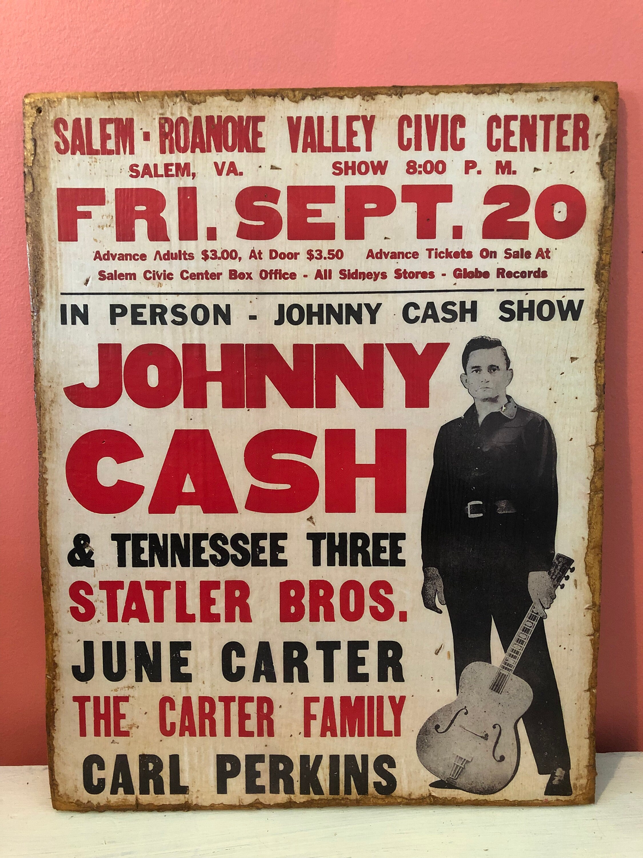 Johnny Cash Concert Poster Sign Rock and Roll Country Music - Etsy