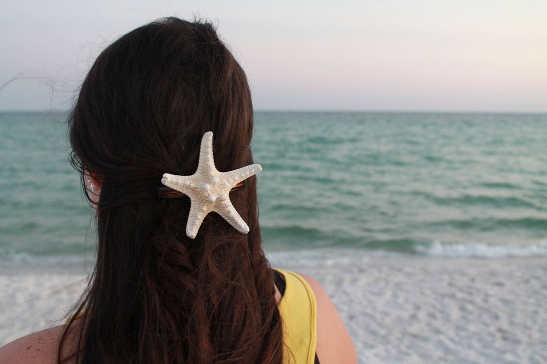 Mermaid Collection** White Starfish Hair Piece - Etsy