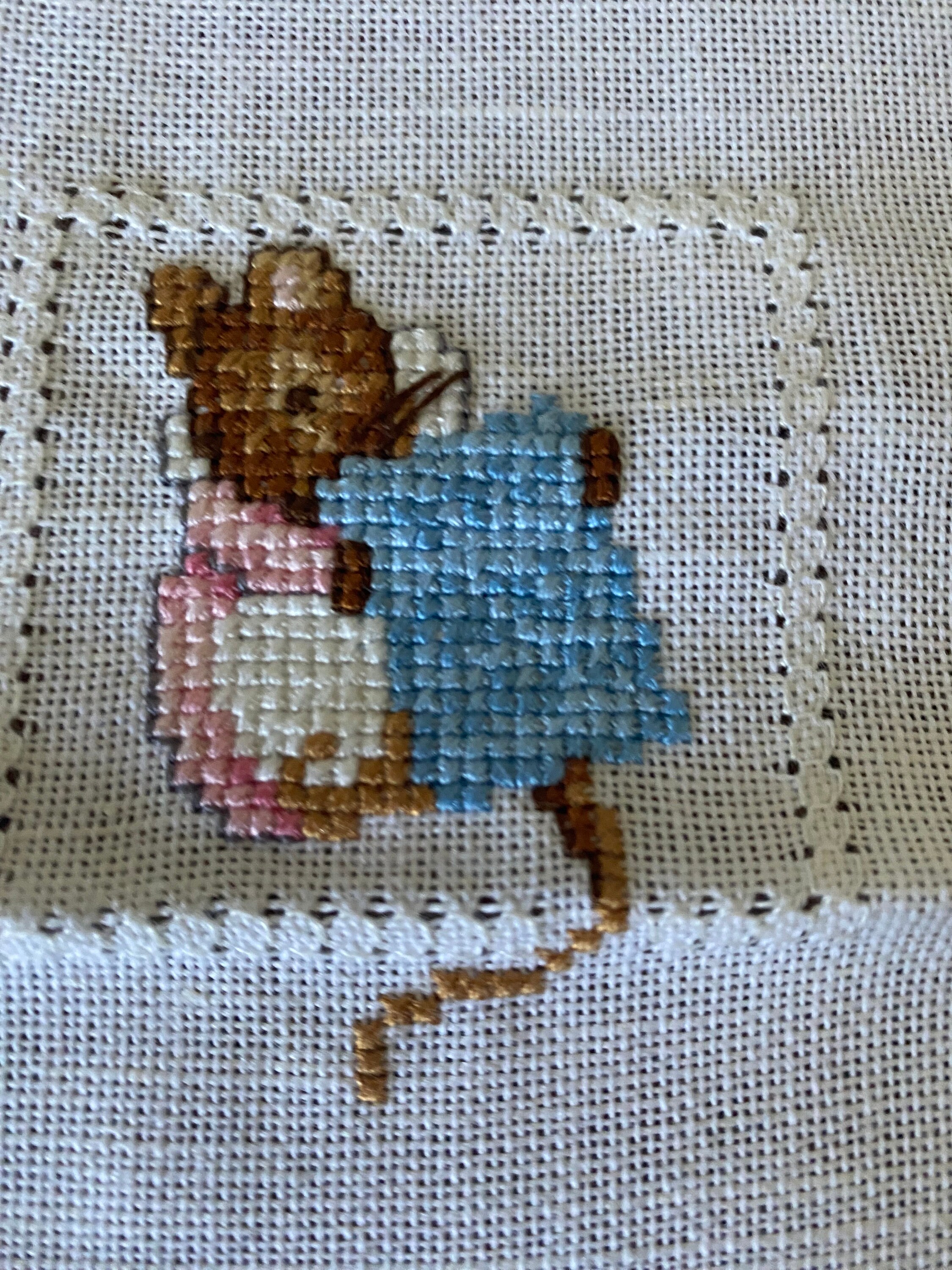 Vintage Peter Rabbit Cross-stitch Collage - Etsy
