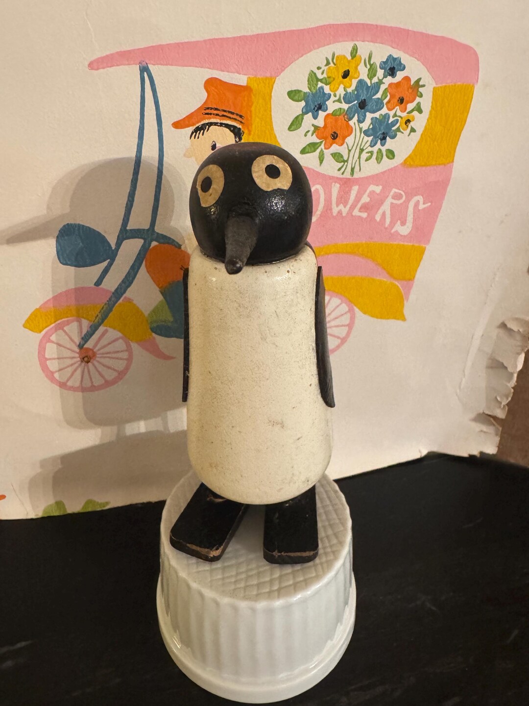 Vintage Wilson Ramp Walker Wooden Toy Penguin - Etsy
