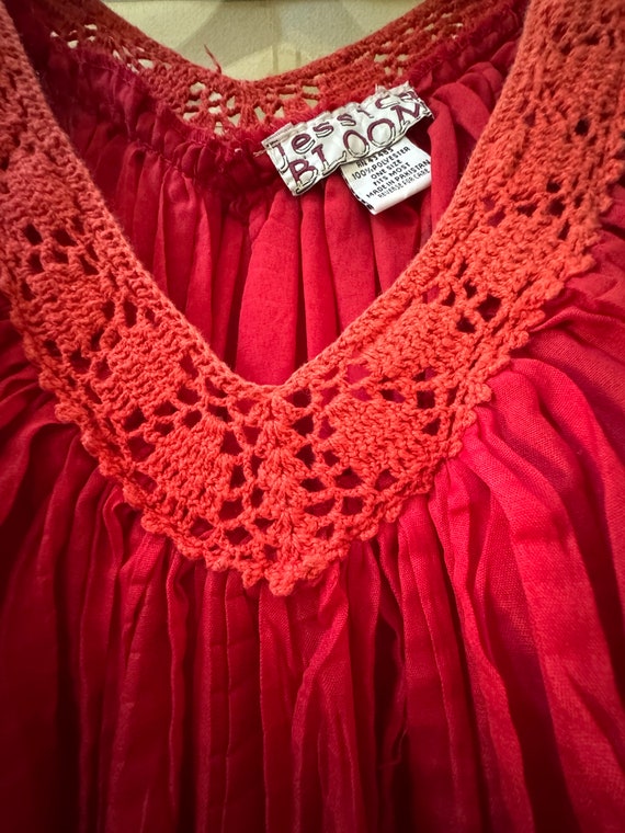 Vintage Jessica Bloom Gauze Kaftan style dress - one … - Gem
