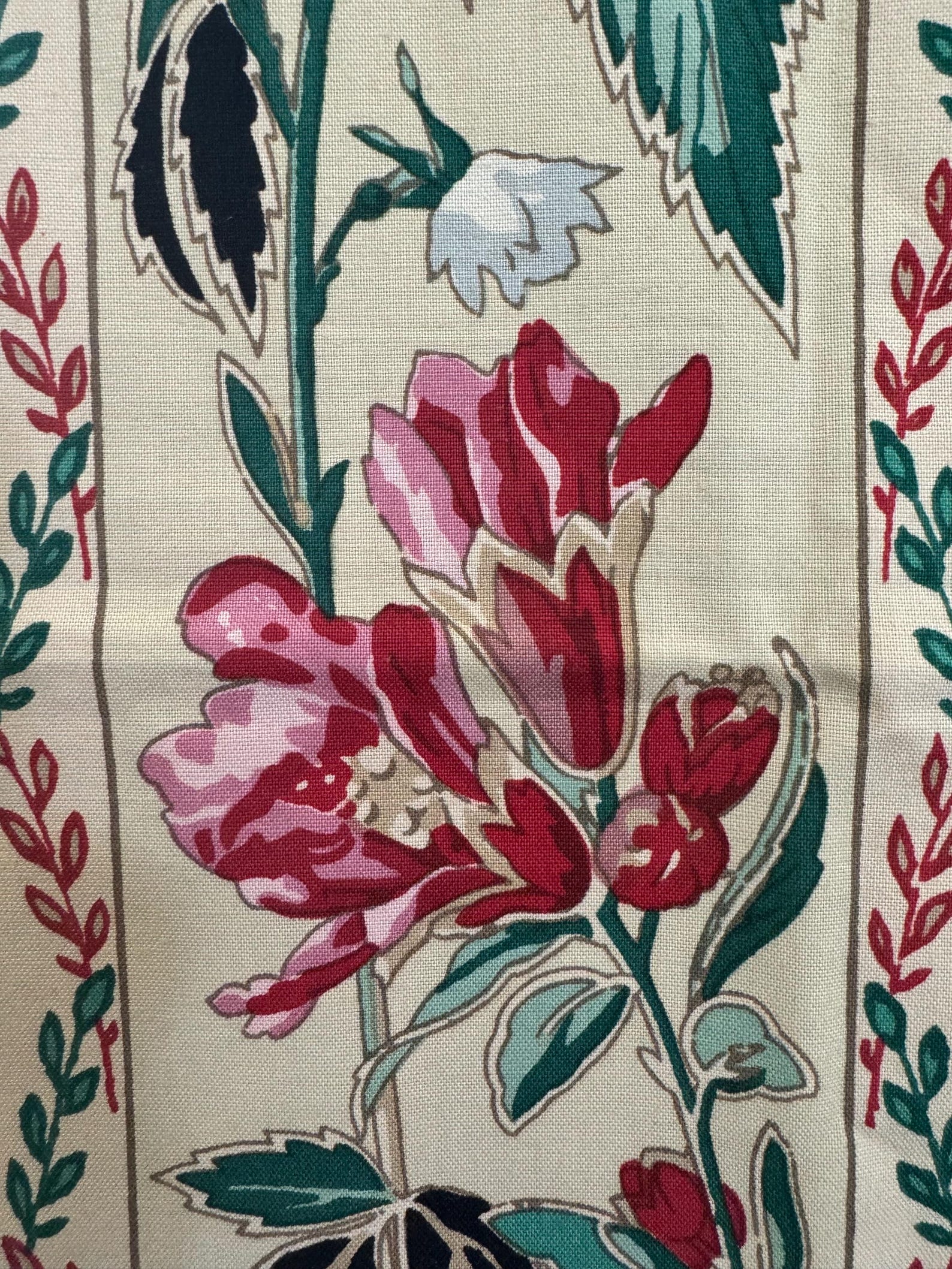 Vintage 1983 Designer Fabric Sample SANDRINGHAM by Paynefabrics - Etsy