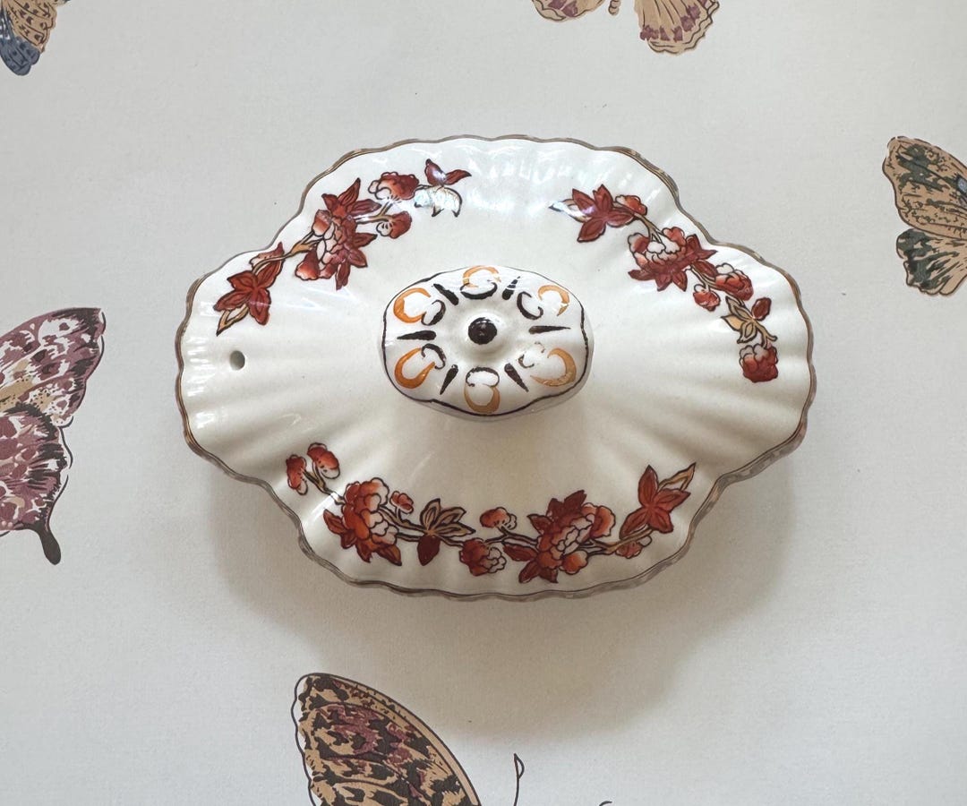 Vintage Spode India Tree Pattern in Rust - Lid Only - Etsy