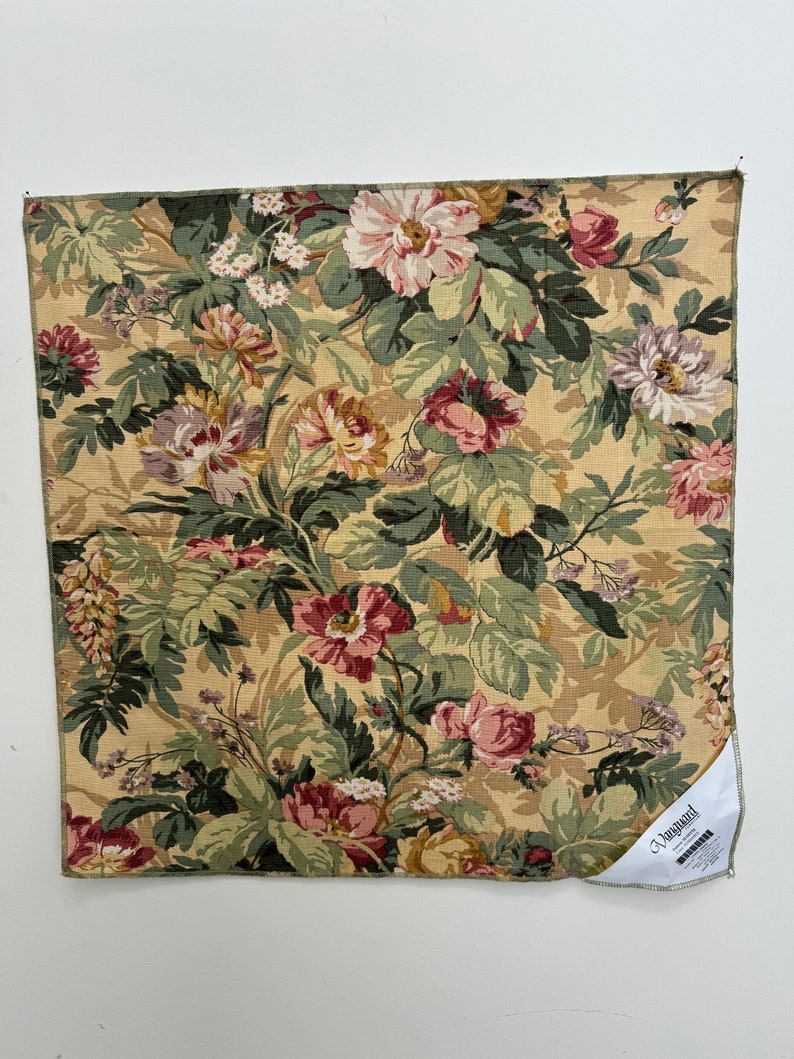 Designer Fabric Sample Floral - Etsy