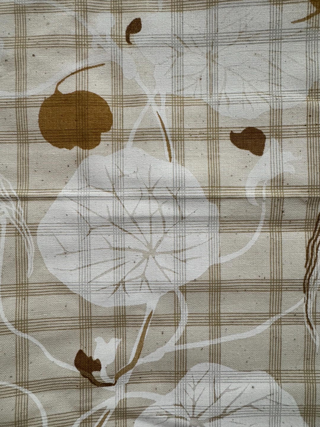 Vintage 1980’s Handprint Fabric Remnant Darnetal by Roland Sigrist ...