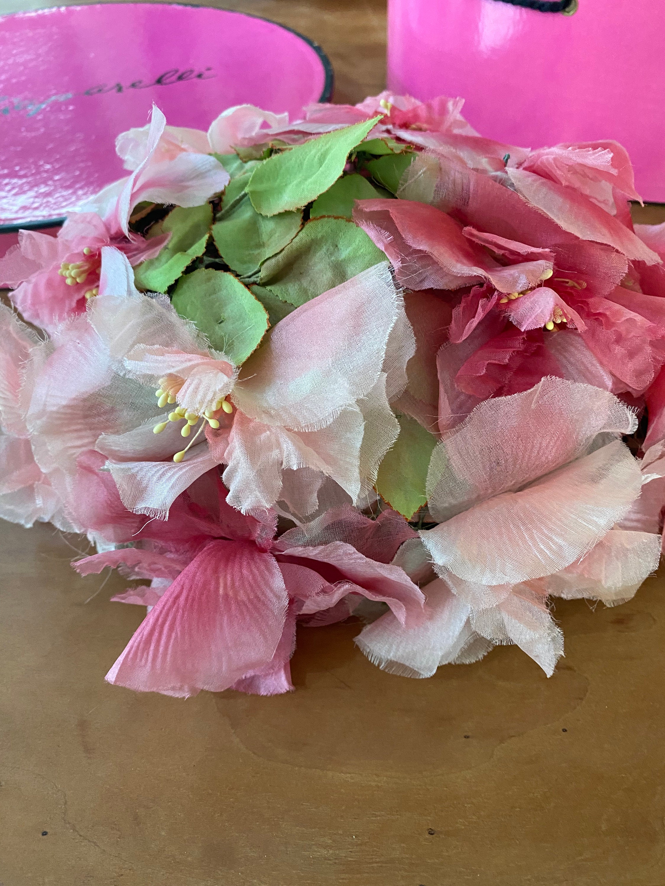 Vintage Schiaparelli Hat Flower Hat and Original Pink Box - Etsy