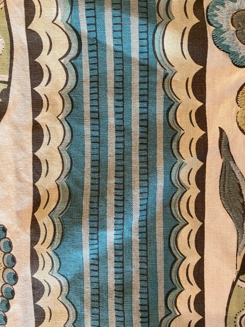Designer Fabric Remnant - Brunschwig &fils - Gautier Print - Etsy