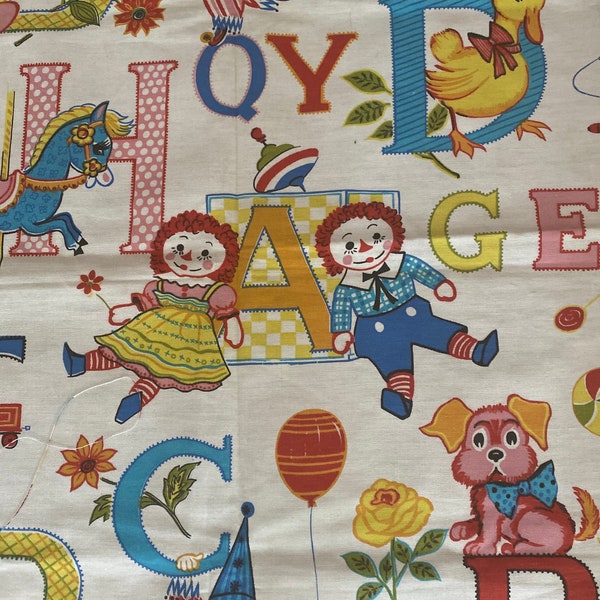 Alphabet Fabric - Etsy