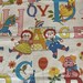Vintage 1950s Novelty Alphabet Fabric Remnant - Etsy
