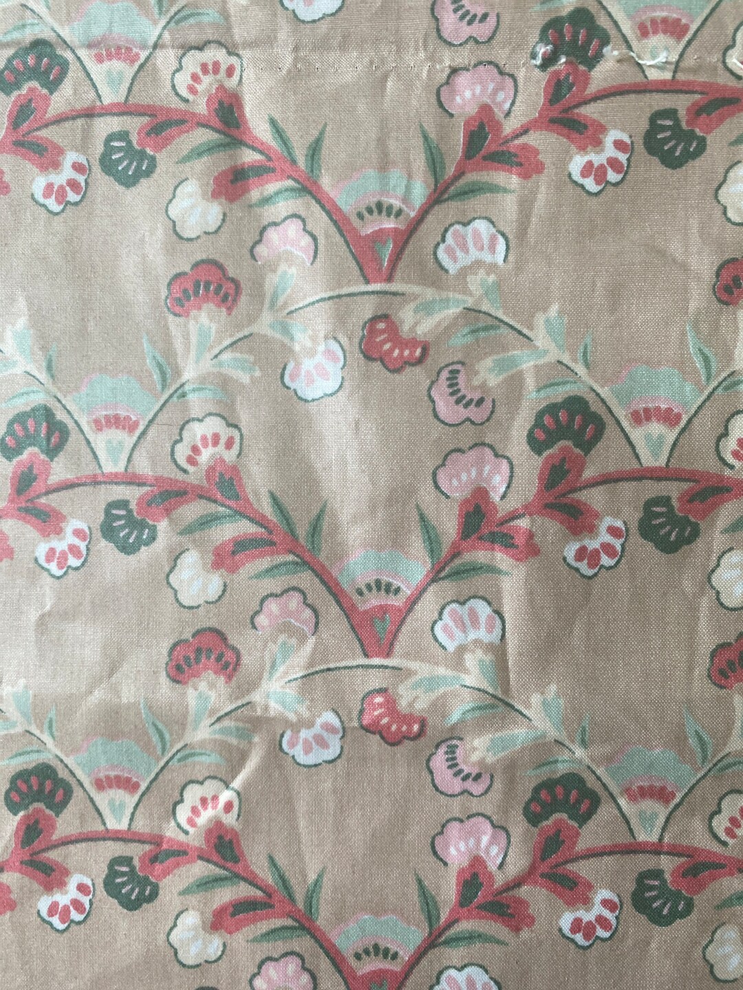 Vintage Designer, Fabric Sample, Tiny Floral Design. - Etsy