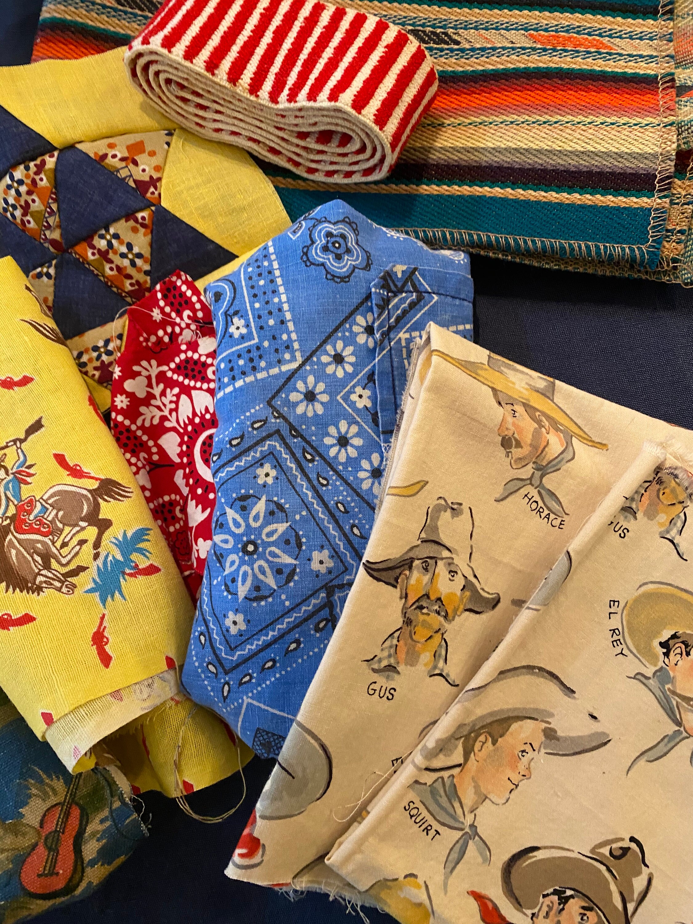 Western Cowboy Themed Fabric Bundle - Etsy