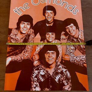 Vintage 1970’s the Osmonds Super Fan Poster - Etsy
