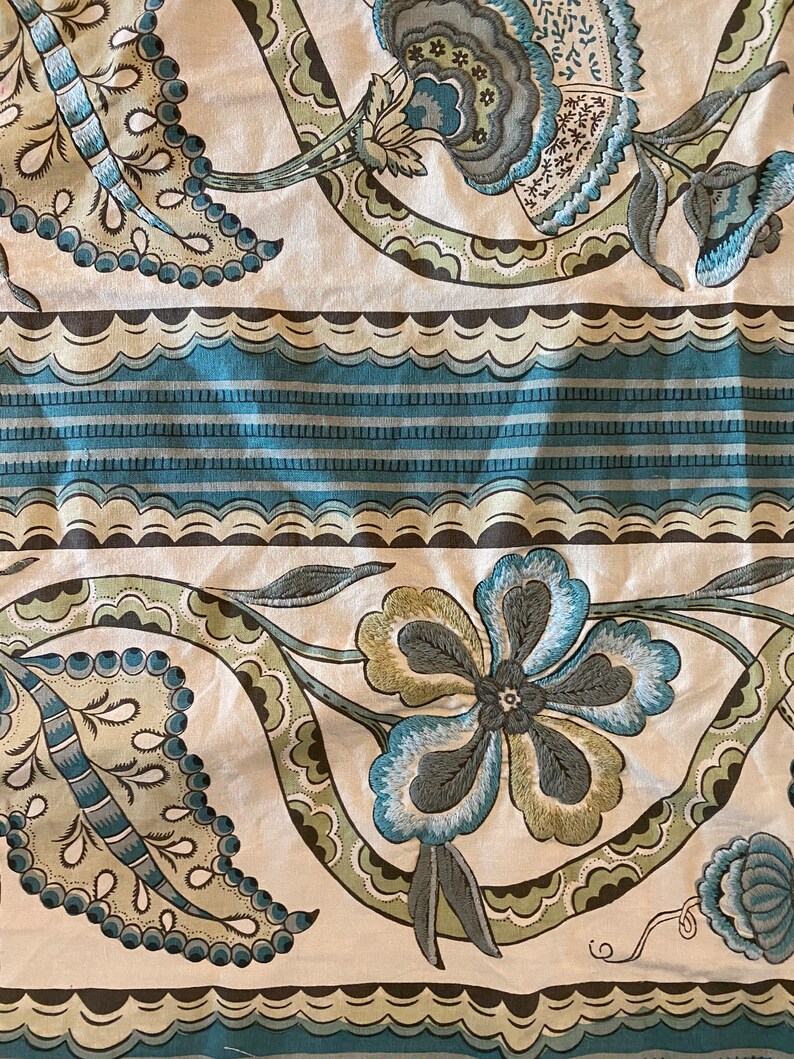 Designer Fabric Remnant - Brunschwig &fils - Gautier Print - Etsy