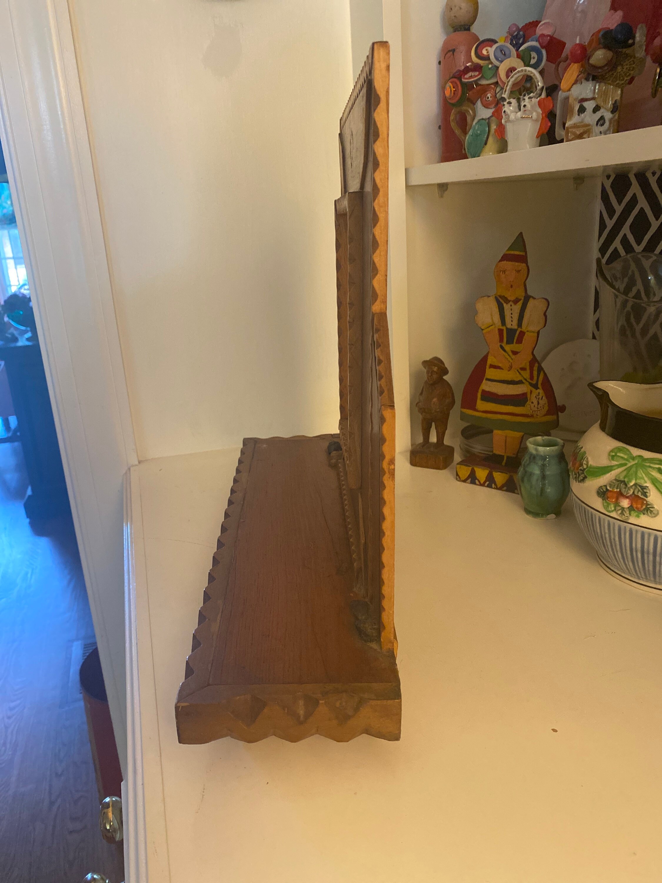 Vintage Tramp Art Frame With Ledge - Etsy