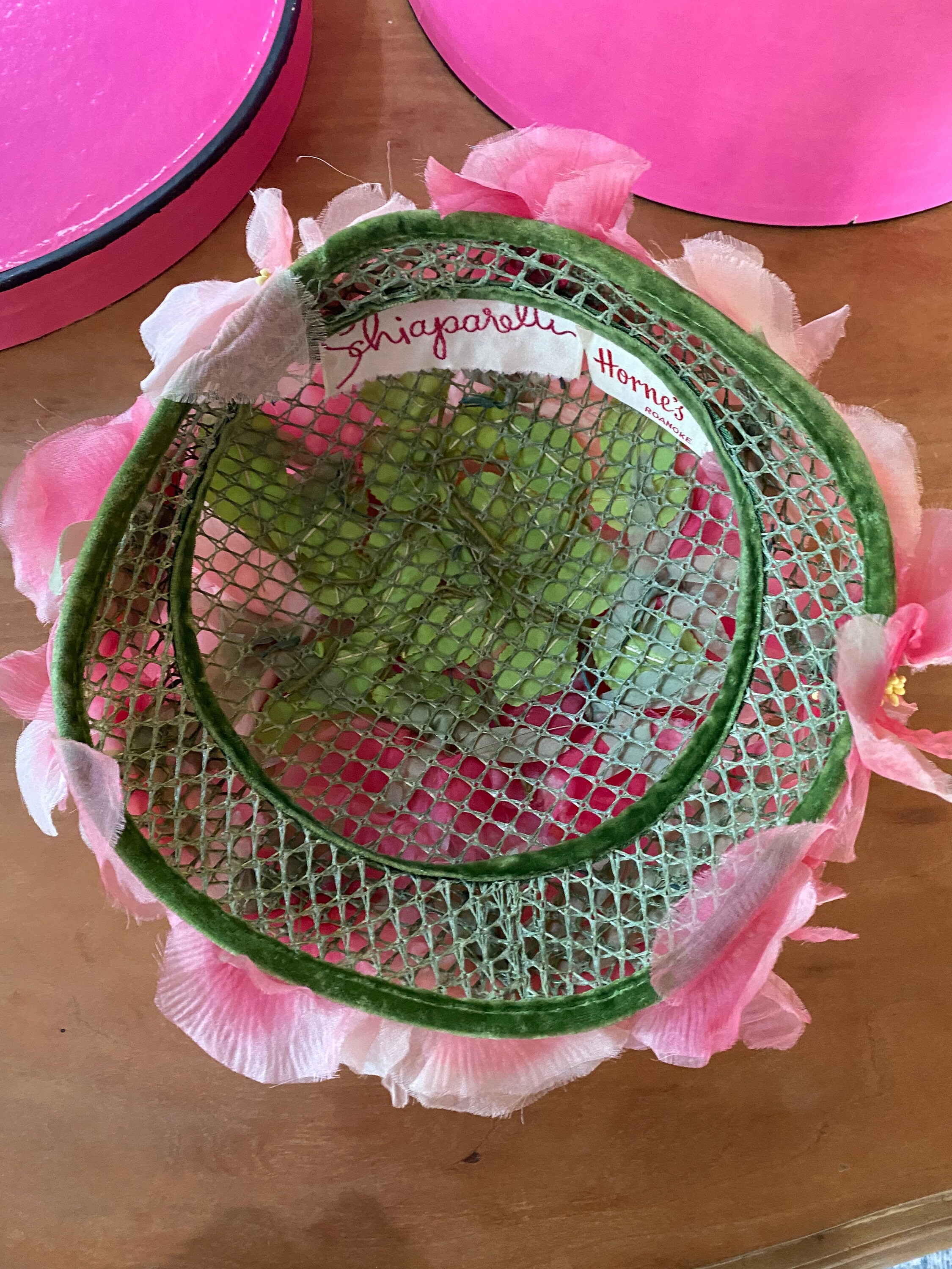 Vintage Schiaparelli Hat Flower Hat and Original Pink Box - Etsy