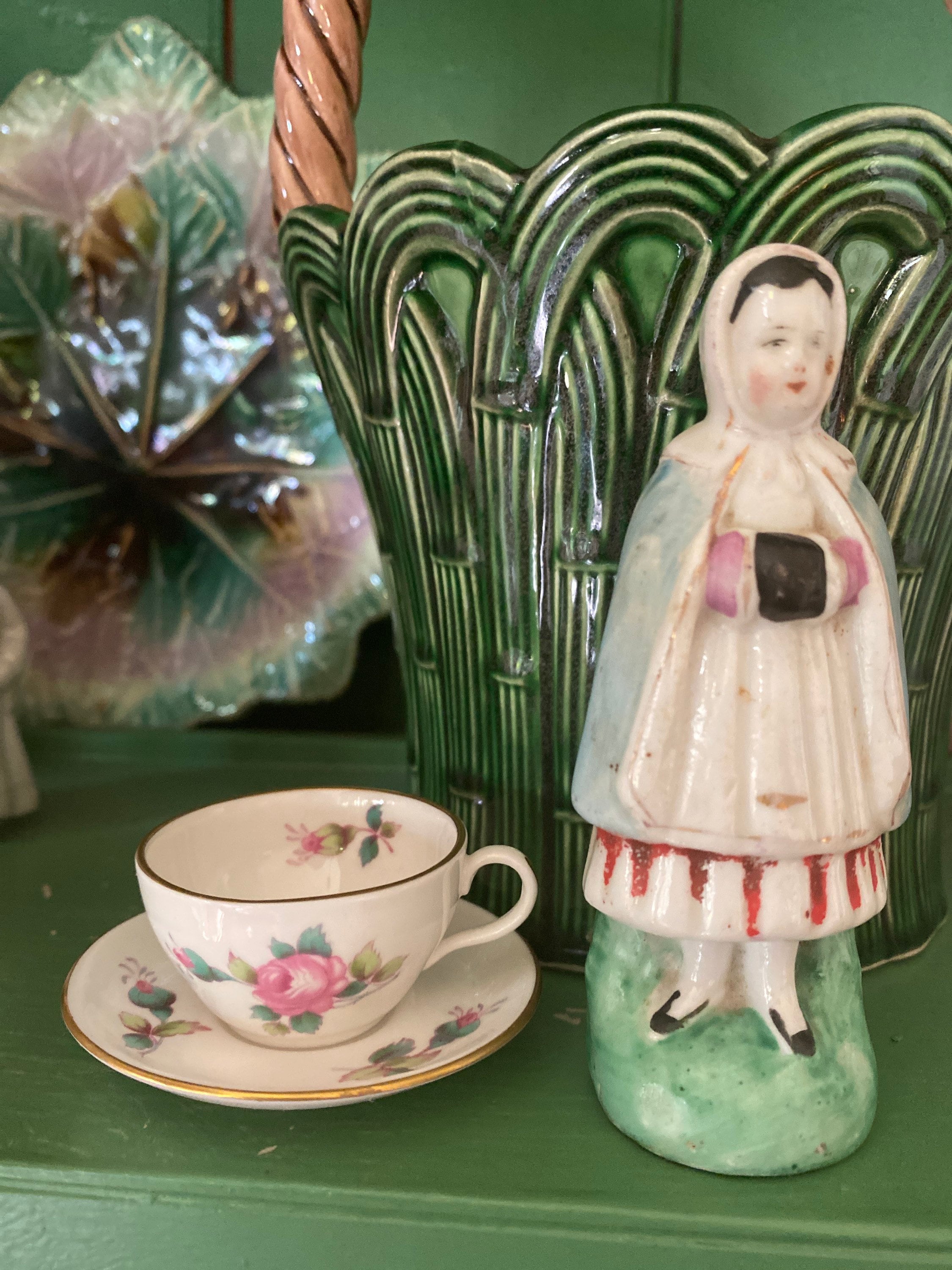 Vintage Minature Spode Billingsley Rose Tea Cup and Saucer - Etsy