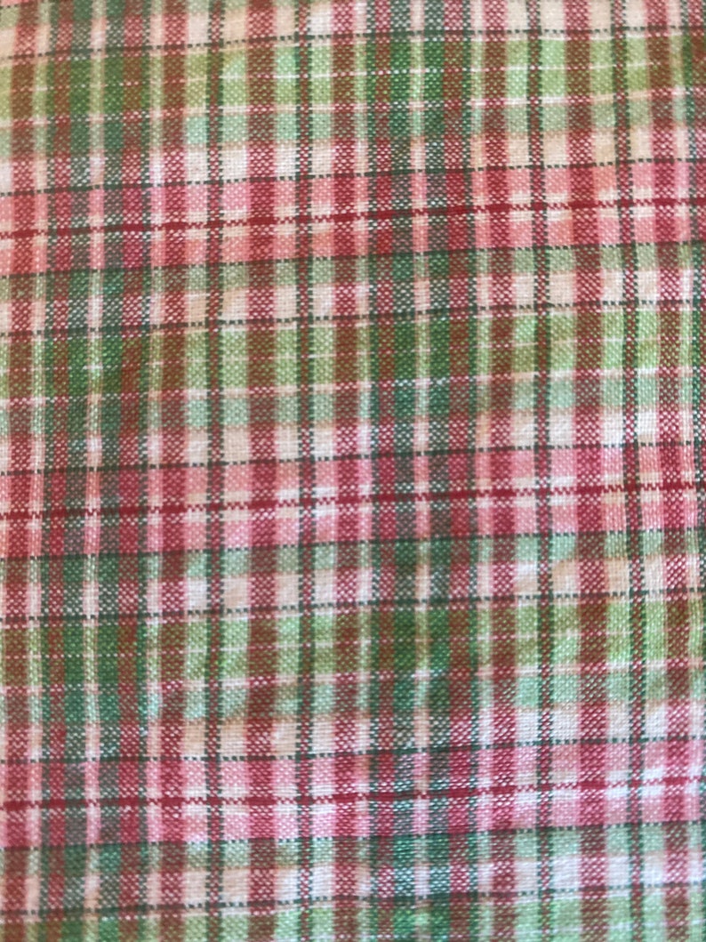 Vintage Waverly Fabric Remnant Pattern PIMLICO PLAID - Etsy