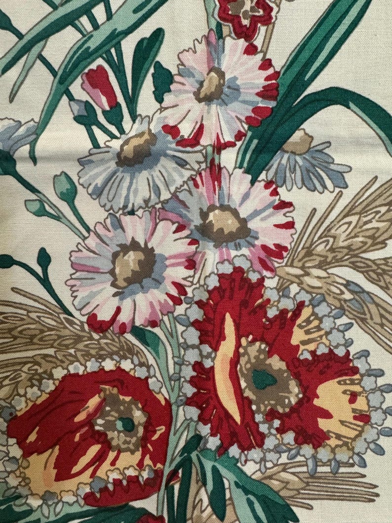 Vintage 1983 Designer Fabric Sample SANDRINGHAM by Paynefabrics - Etsy