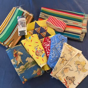 Western Cowboy Themed Fabric Bundle - Etsy