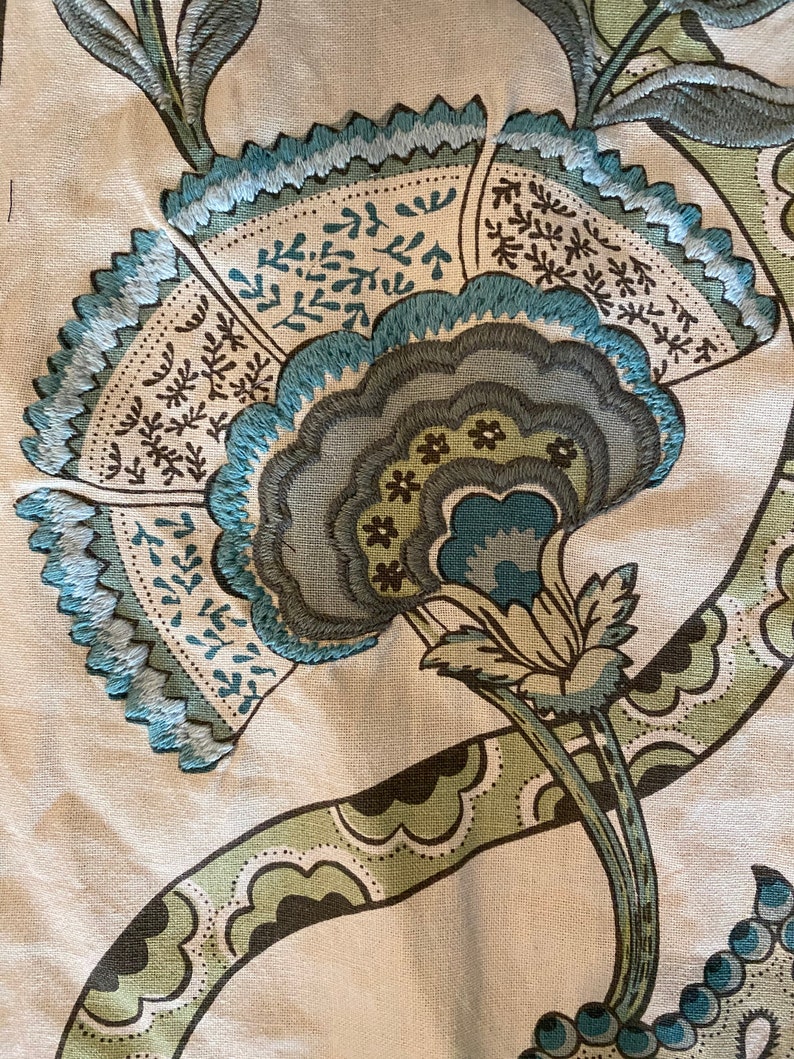 Designer Fabric Remnant - Brunschwig &fils - Gautier Print - Etsy