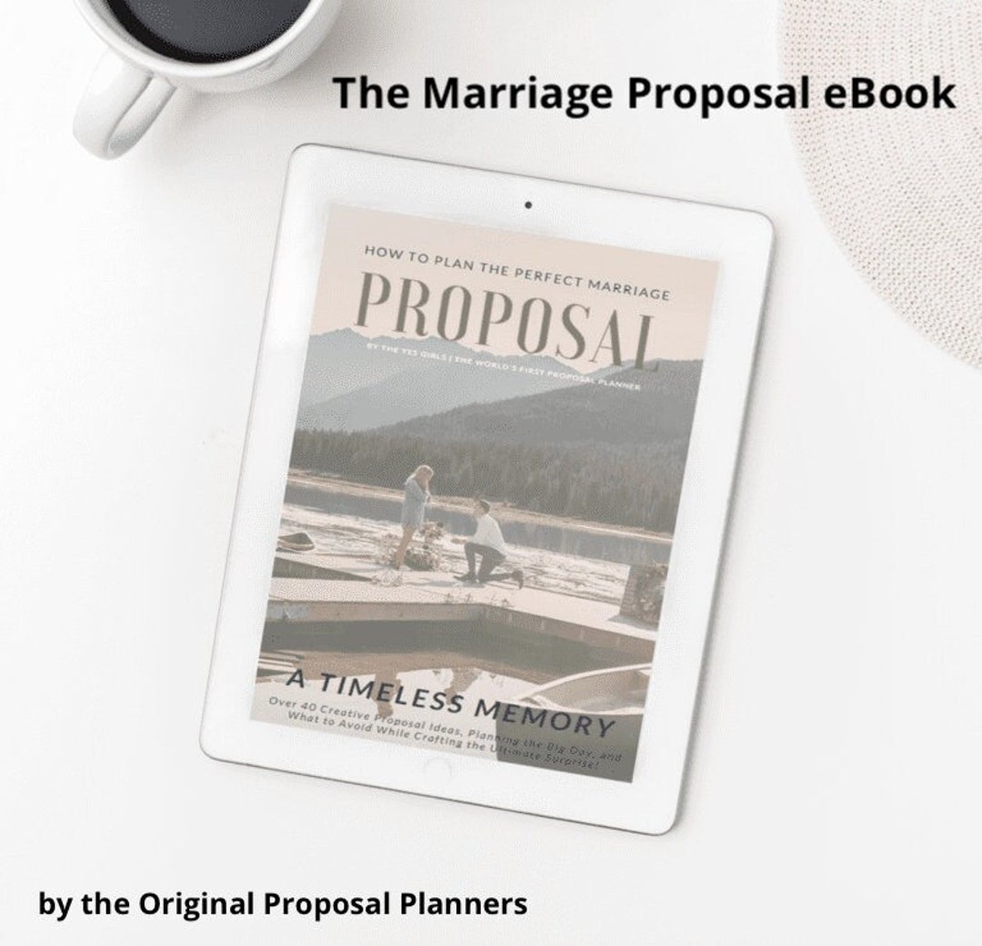 MARRIAGE PROPOSAL Ebook to Plan a Perfect Proposal | Immediate Download ...