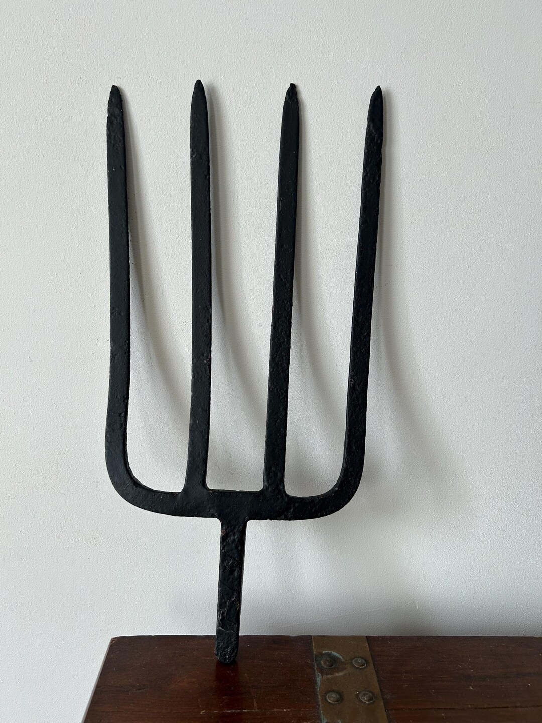 Antique Iron Four-tined Pitchfork Head. Rustc Decor. - Etsy