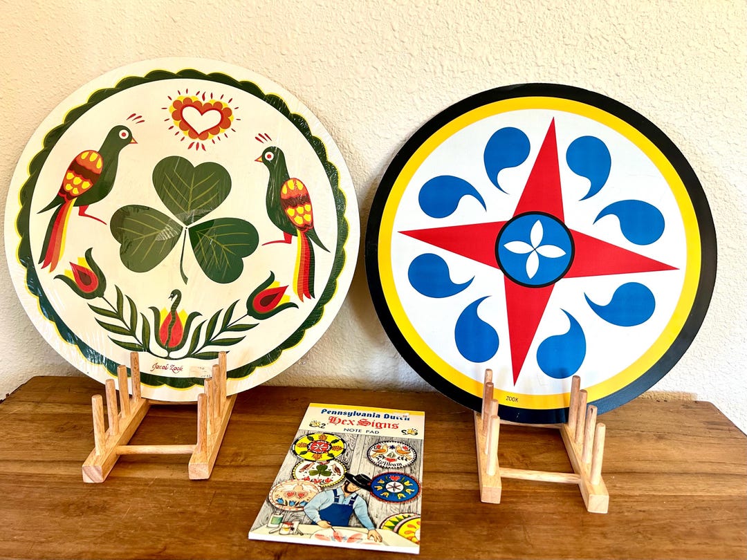 Vintage Pennsylvania Dutch Hex Signs for Good Luck and Success. Jacob ...