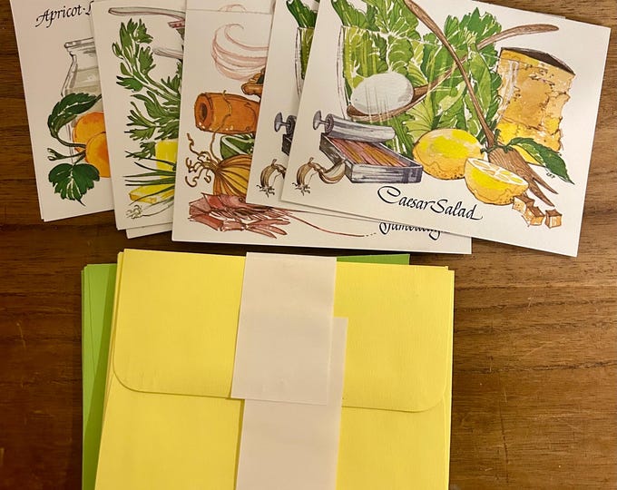 Current Gourmet Recipe Card /blank Note Cards With Envelopes. - Etsy