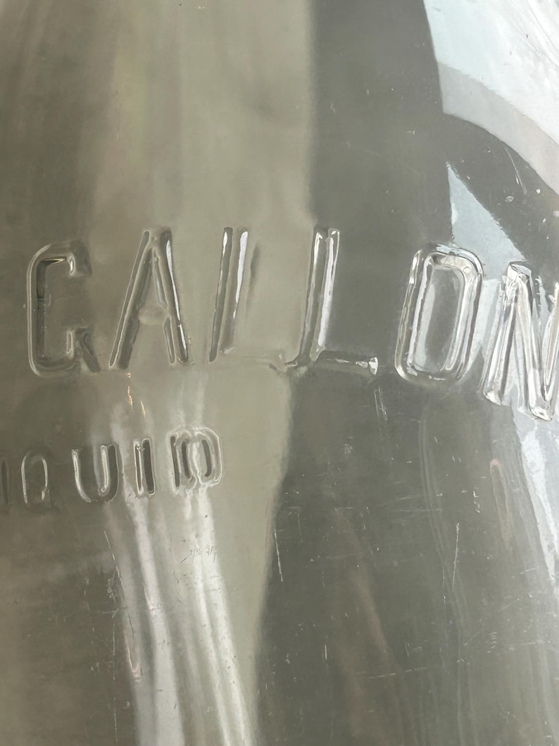 Vintage Half Gallon Glass Milk Bottle With Paper Cap . - Etsy