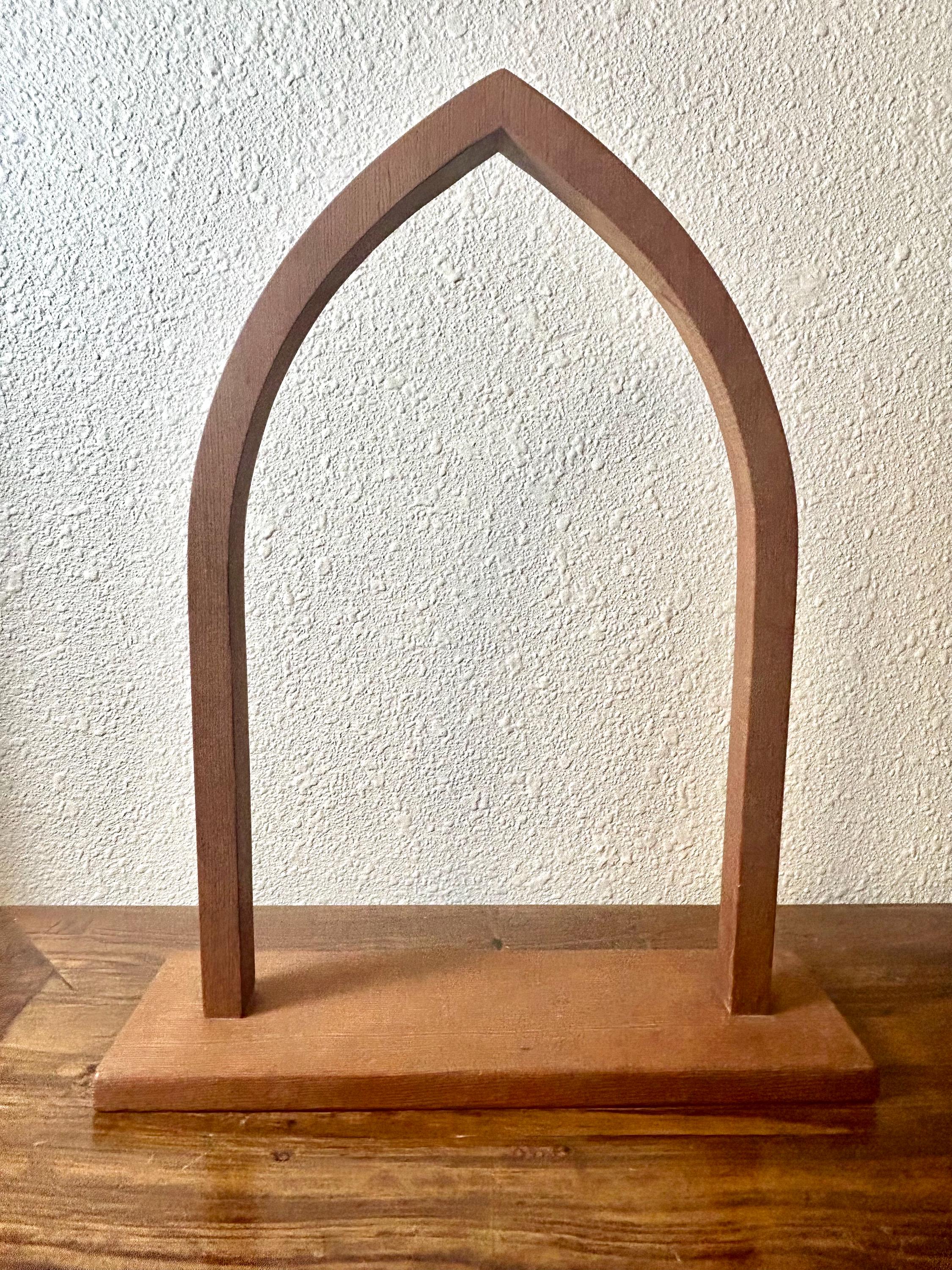 Vintage Wooden Arch Alter. Cathedral Design. Free Standing Shelf. - Etsy
