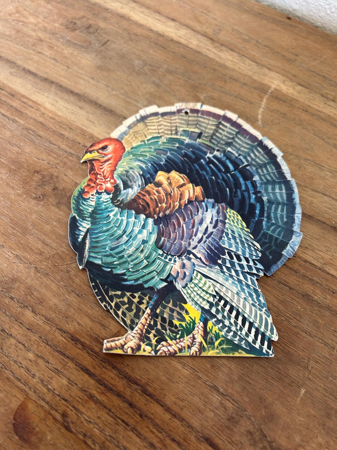 Vintagethanksgiving Diecut Turkey Decoration. Retro Die Cut ...