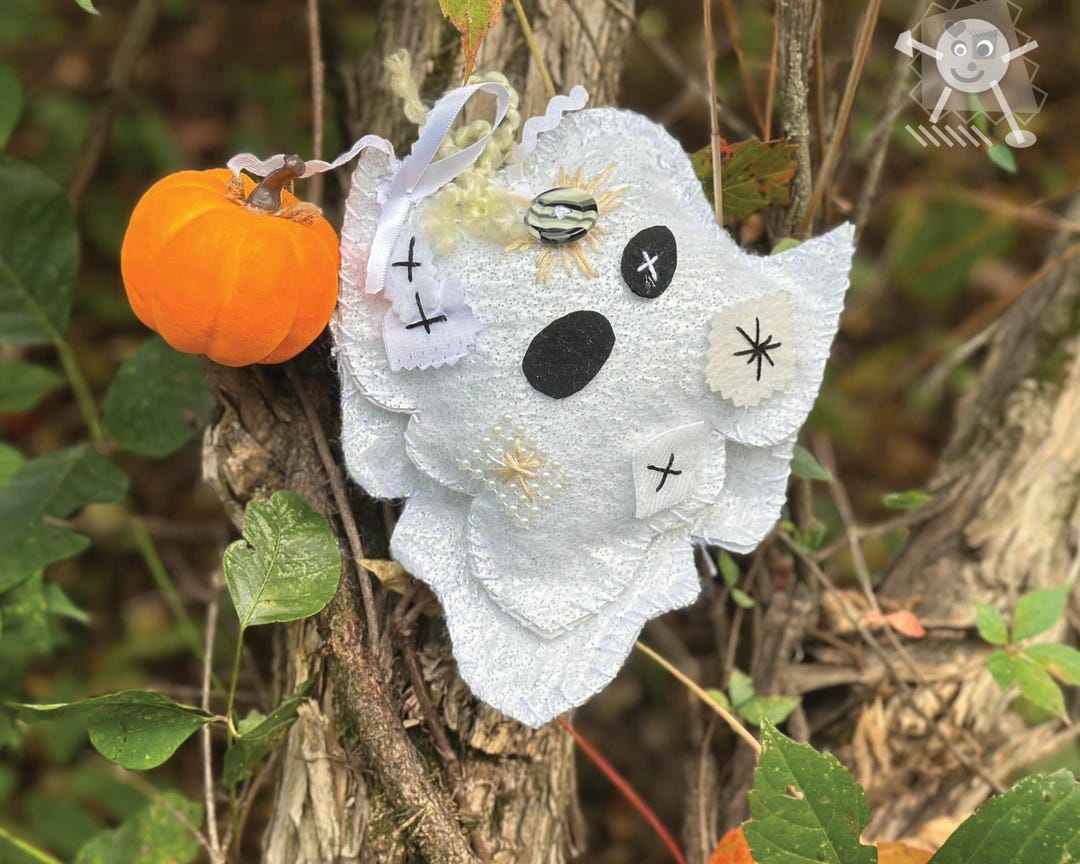 Ghost Scrappy Art Doll - Etsy