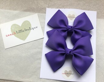 Purple Bows | Etsy