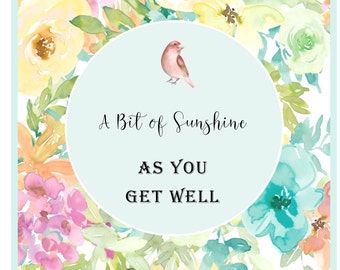 JW Get Well Greeting Card | Etsy