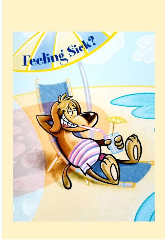 JW Get Well Greeting Card - Etsy