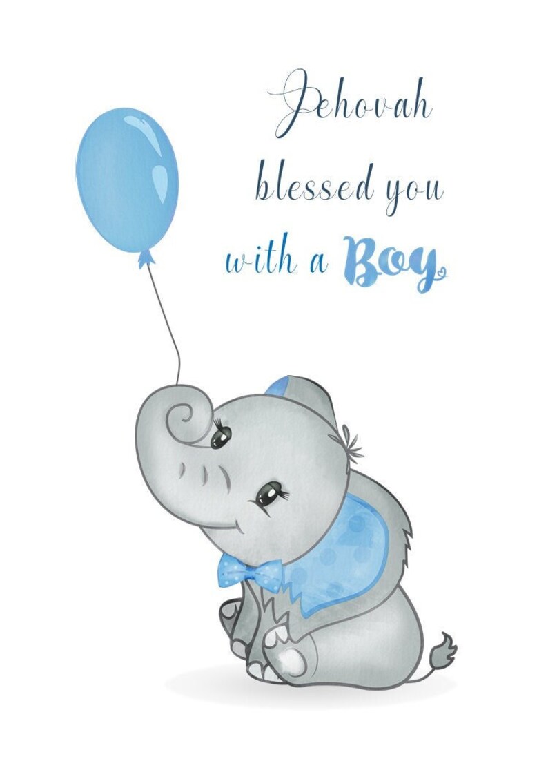 JW Baby Boy Greeting Card | Etsy