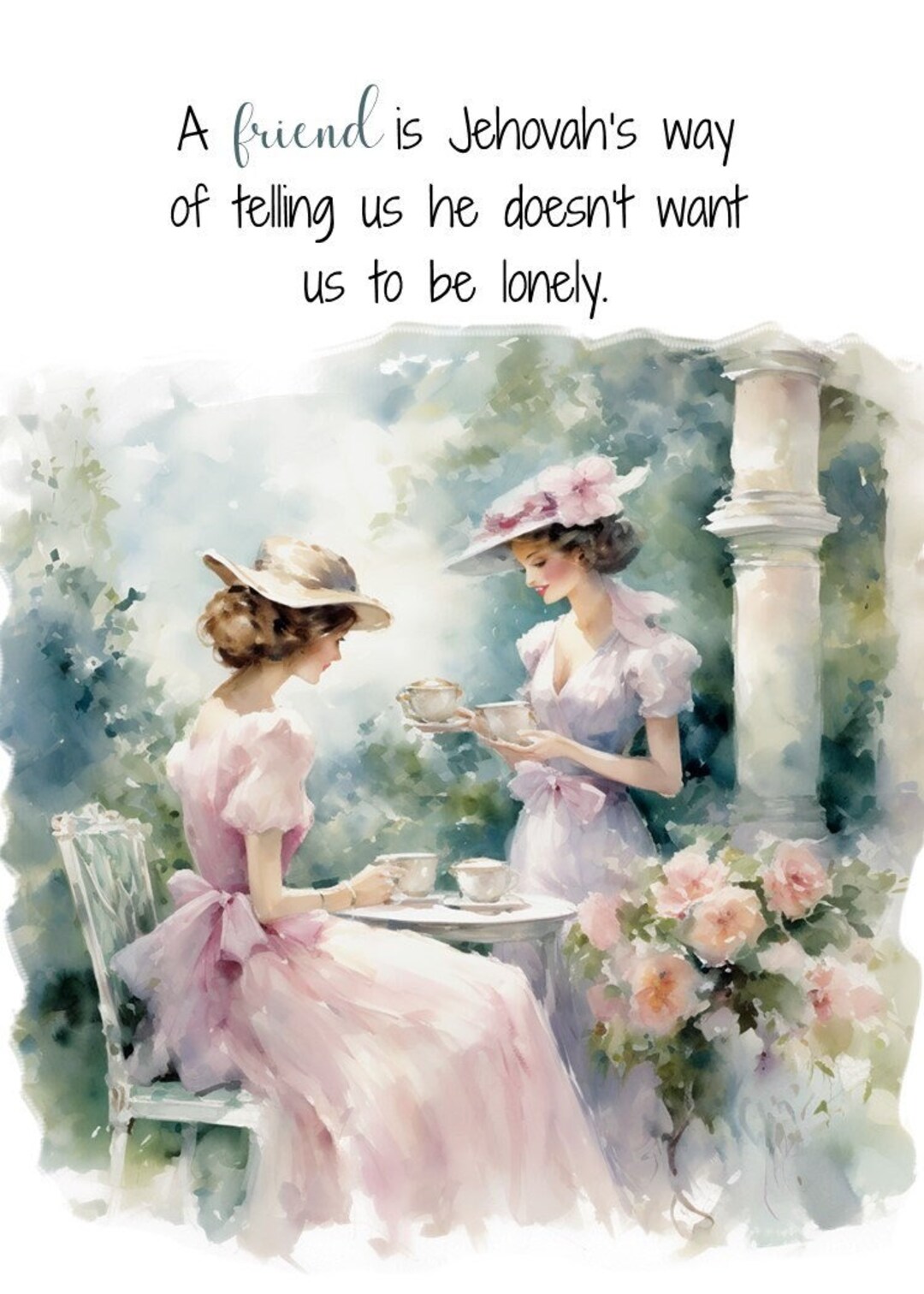 JW Friendship Greeting Card - Etsy