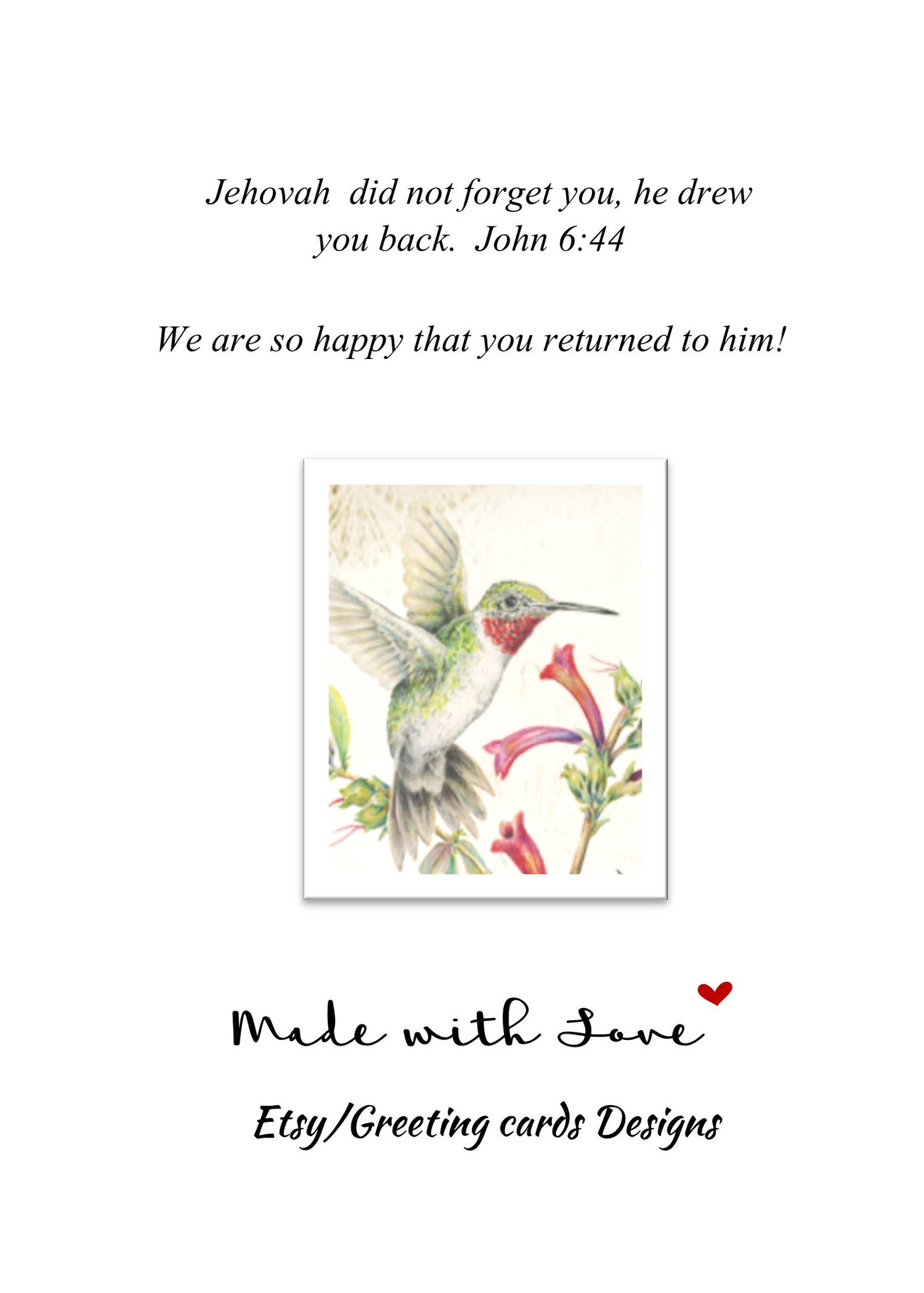 JW Welcome Home or Welcome Back Greeting Card - Etsy