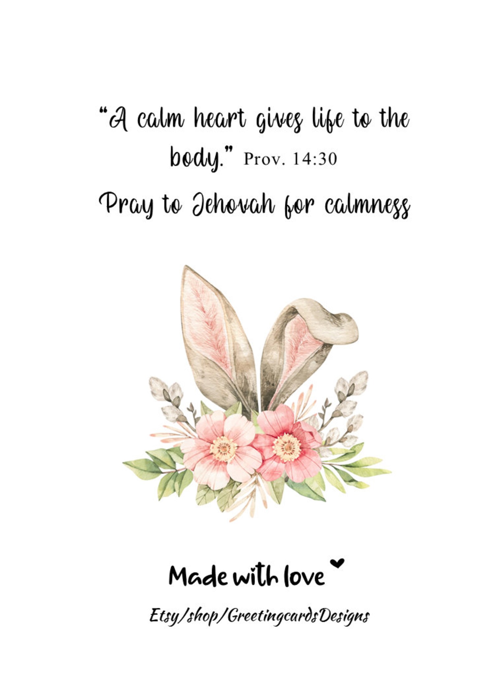 JW Get Well Greeting Card - Etsy