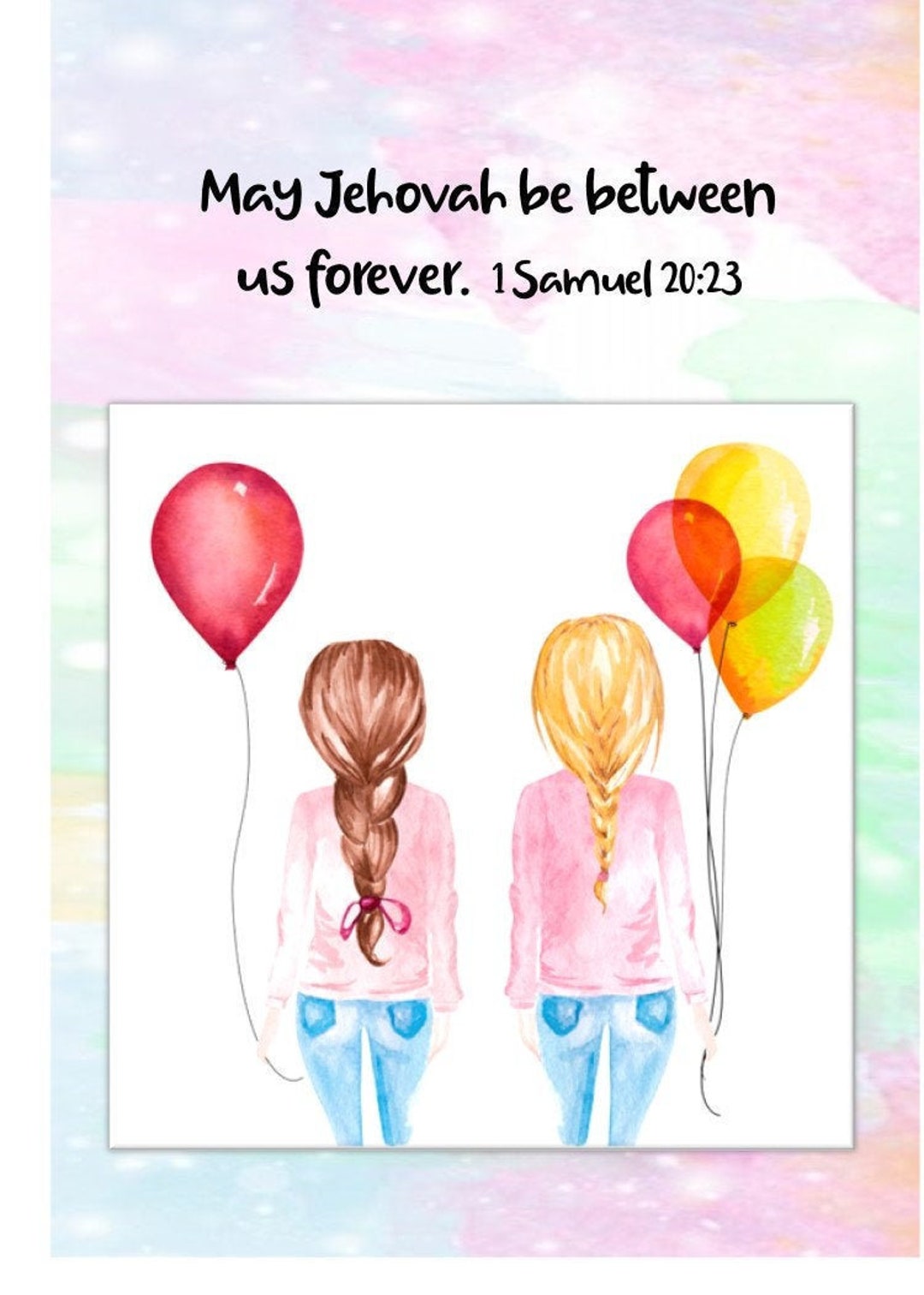 JW Friendship Greeting Card - Etsy