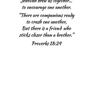 JW Friendship Greeting Cards - Etsy