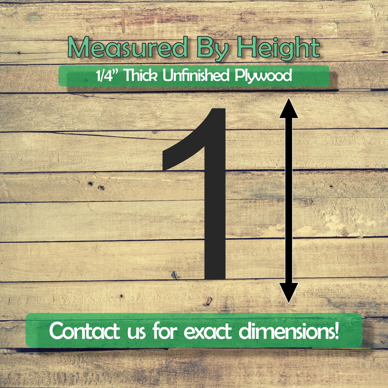 Number 1 Unfinished Wood Cutout Shape - Laser Cut DIY Craft Bulk ...