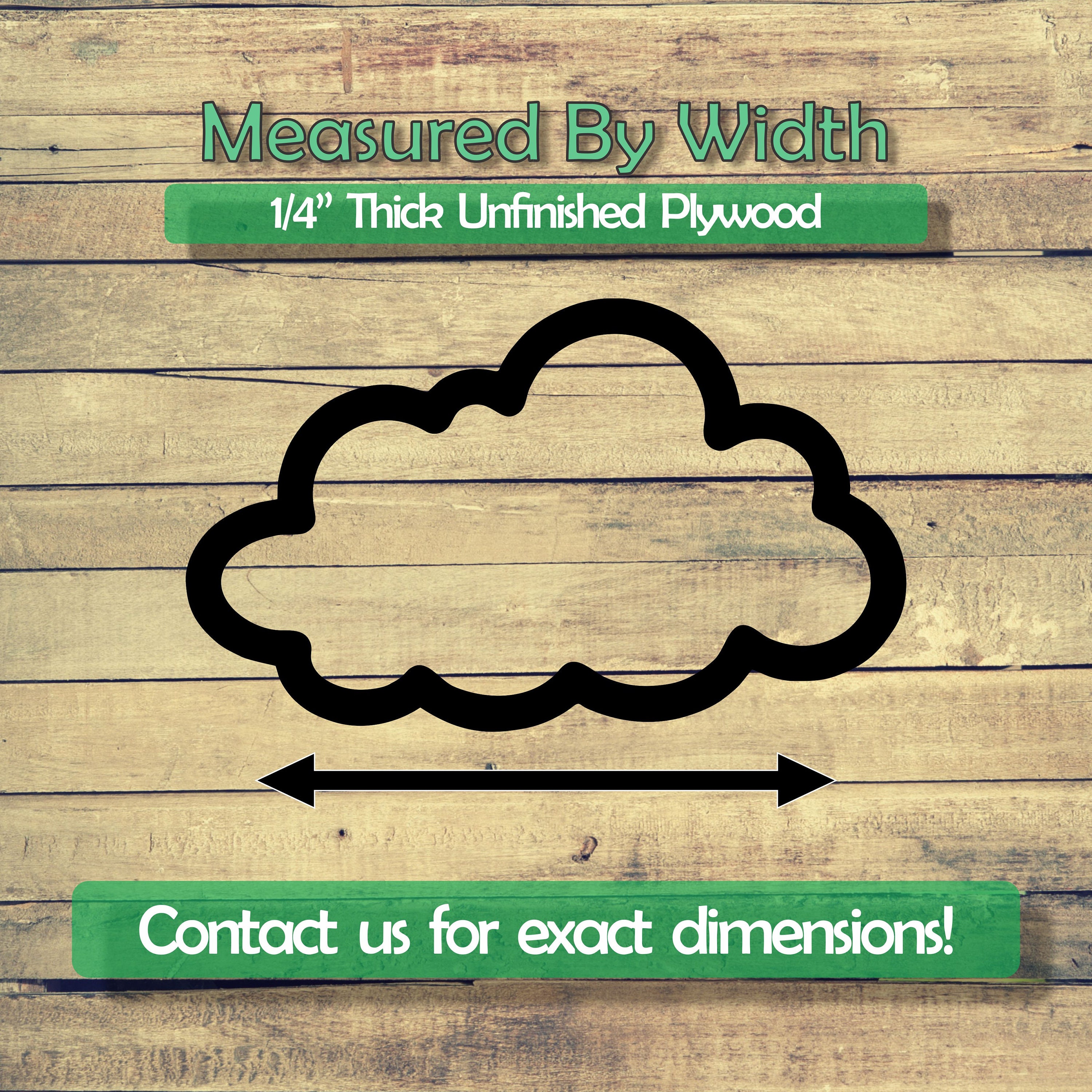 Cloud Unfinished Wood Cutout Shape Laser Cut DIY Craft Bulk | Etsy