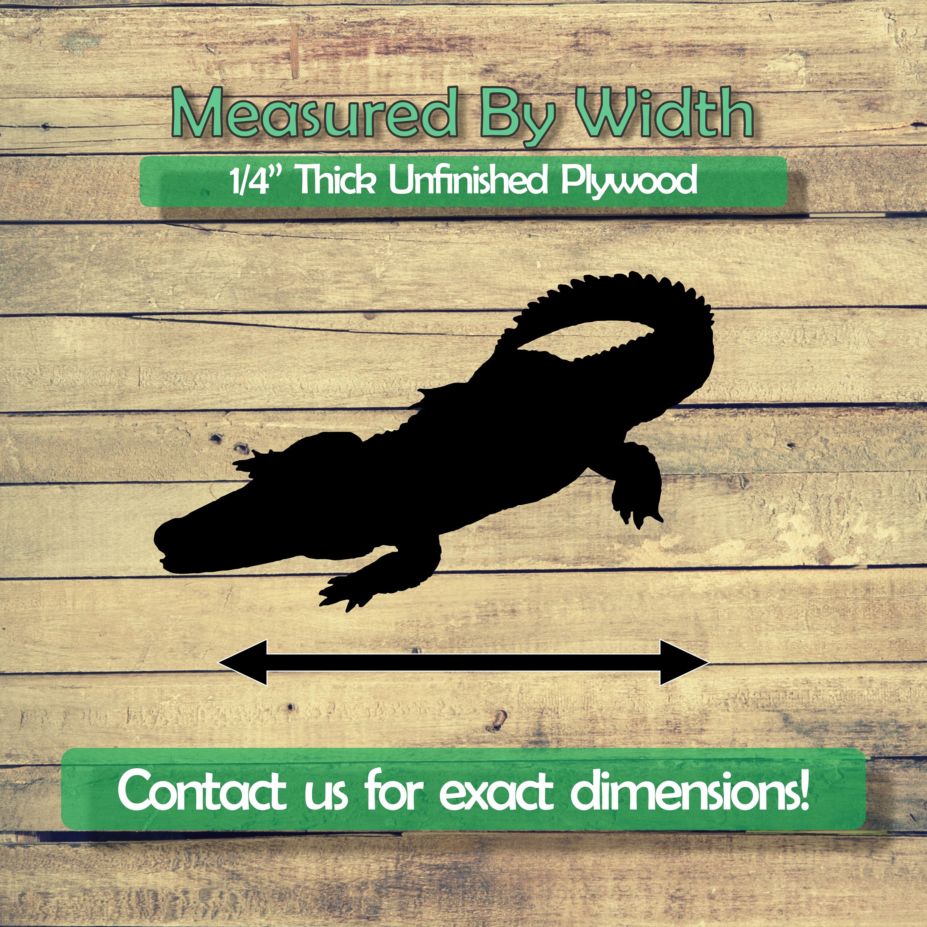 Alligator Crocodile Unfinished Wood Cutout Shapes Laser Cut | Etsy