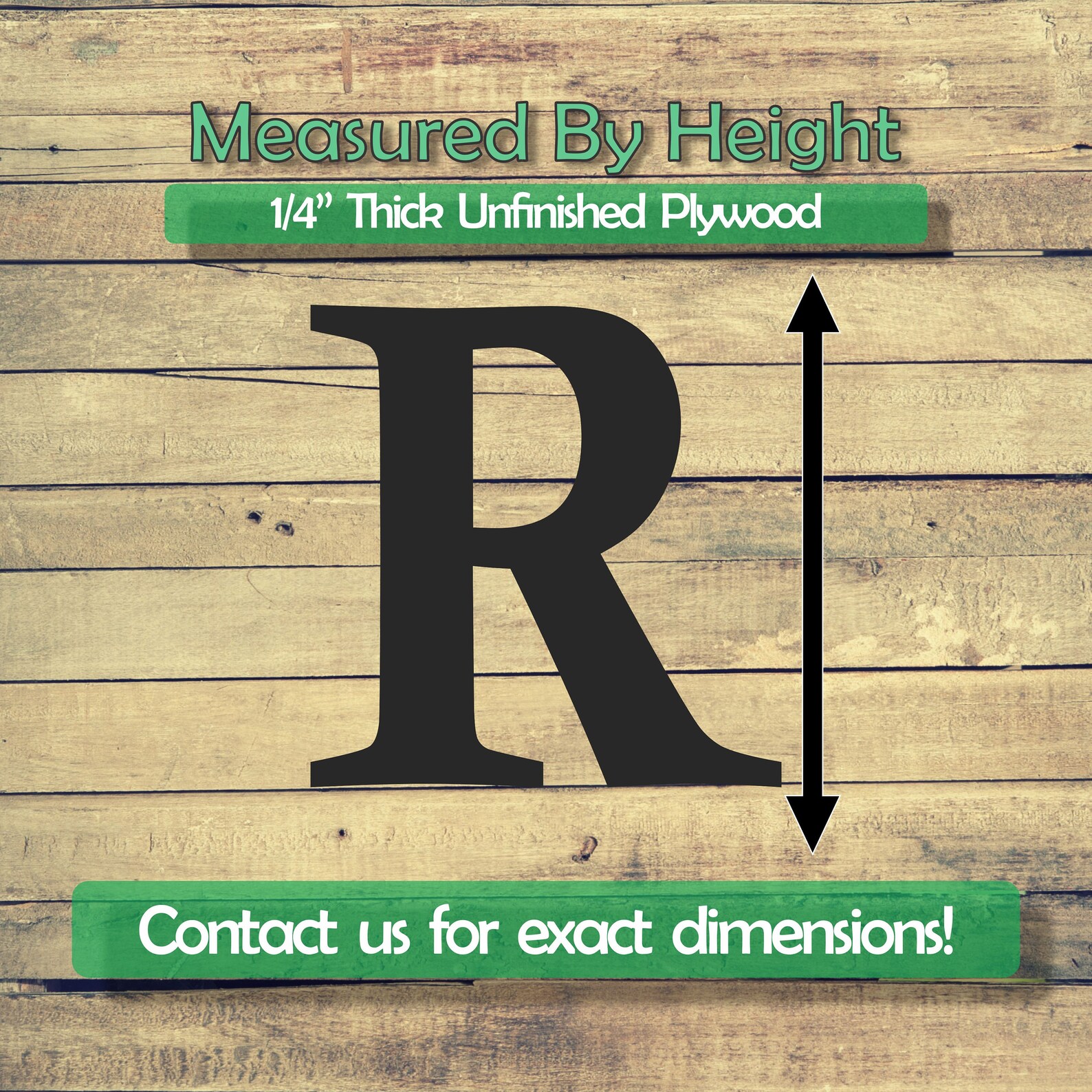 Letter R Unfinished Wood Cutout Shape Laser Cut DIY Craft | Etsy