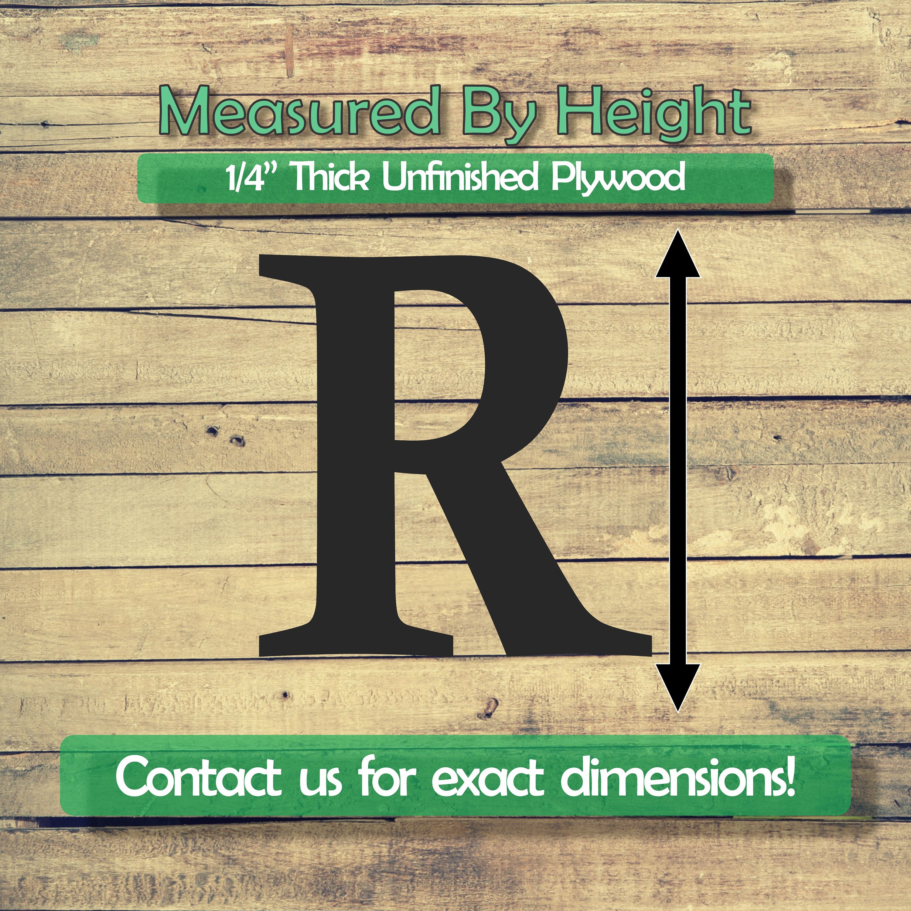 Letter R Unfinished Wood Cutout Shape Laser Cut DIY Craft | Etsy