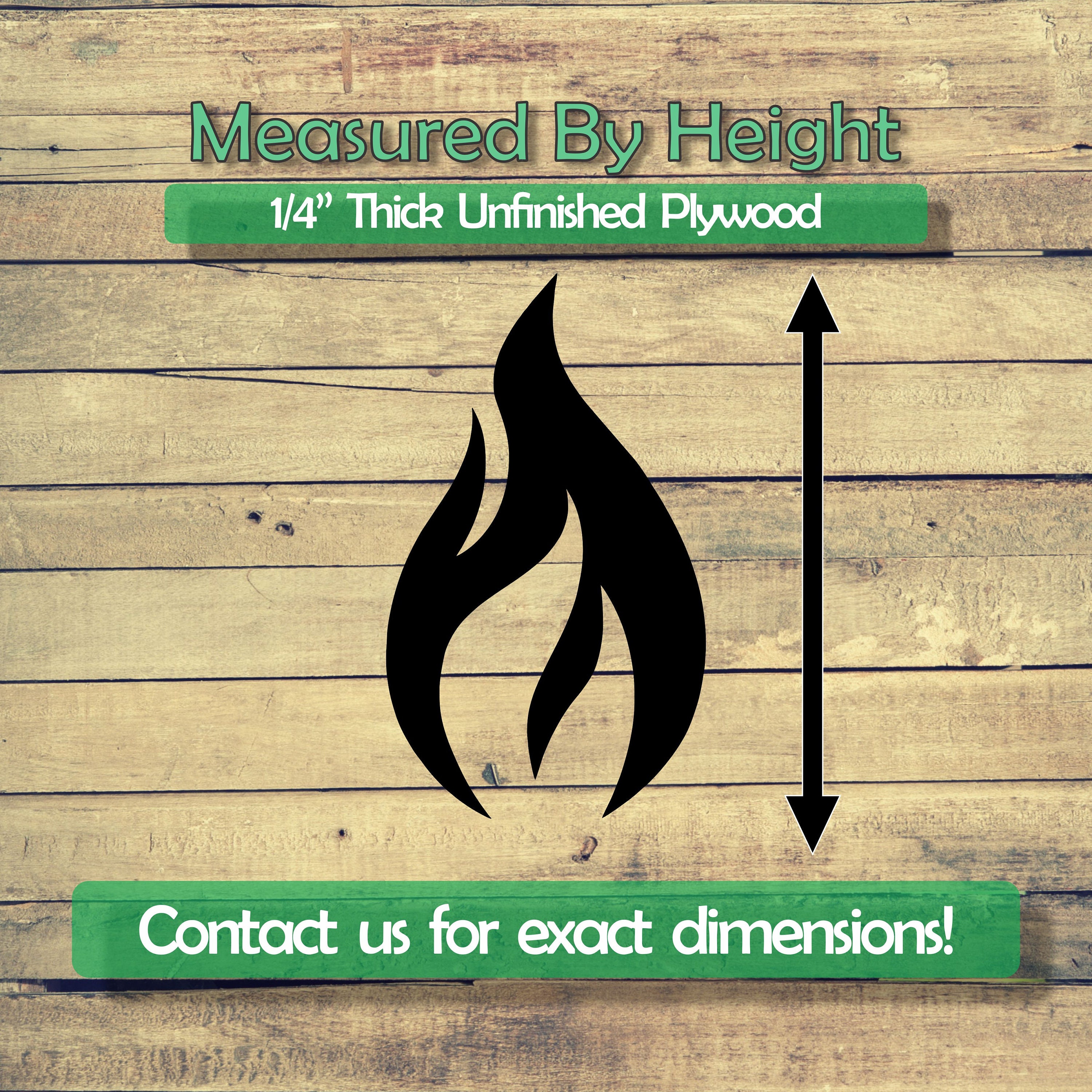 Fire Element Unfinished Wood Cutout Shape Laser Cut DIY | Etsy