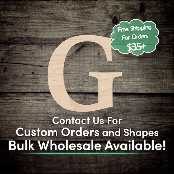 Wooden Letter G - Etsy